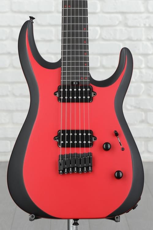 Jackson Pro Plus Series DK Modern MDK7 HT - Red with Black Bevels ...