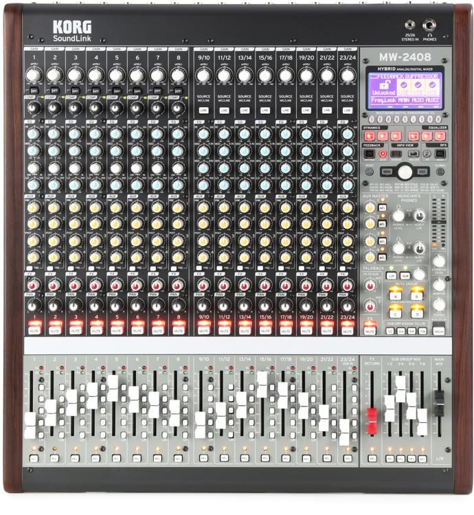Korg SoundLink MW-2408 24-channel Hybrid Mixer | Sweetwater