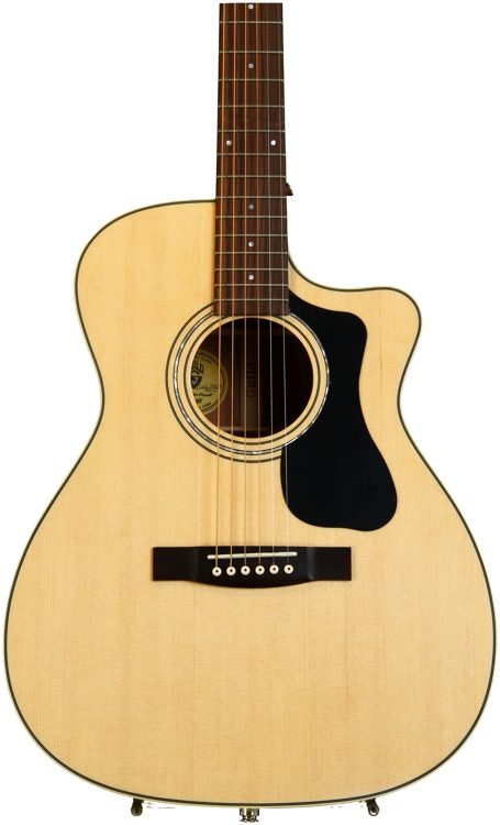 Guild F-130 CE Orchestra Acoustic-Electric with Cutaway - Natural ...