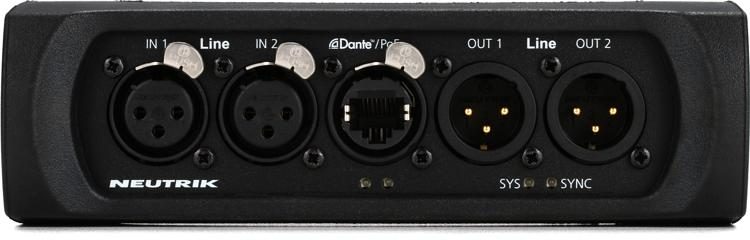 Neutrik NA2-IO-DLINE 2x2 Line Level to Dante Breakout Box | Sweetwater