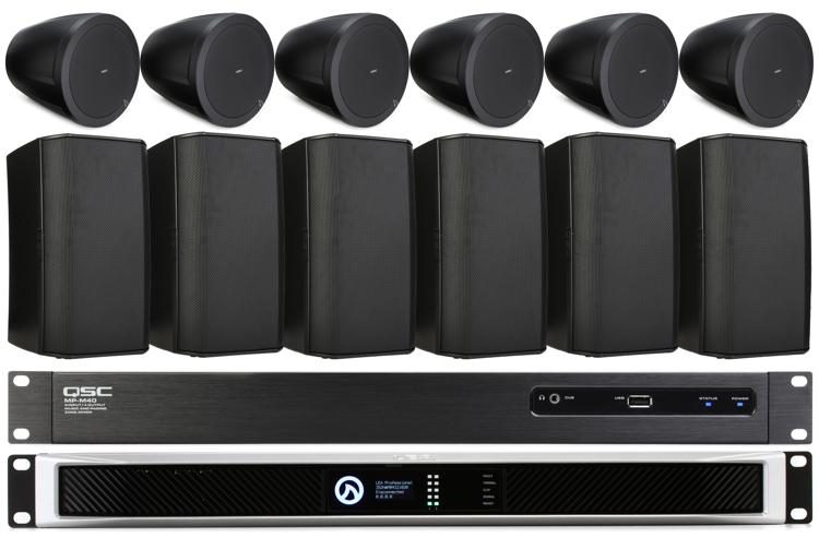 QSC Premium 2-Zone Bar/Restaurant Sound System | Sweetwater