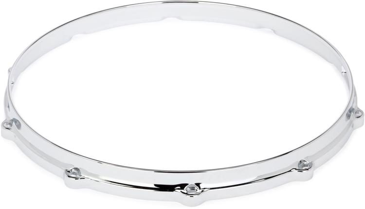 Ludwig Die-cast 10-lug Snare Drum Hoop - Snare Side - Chrome | Sweetwater