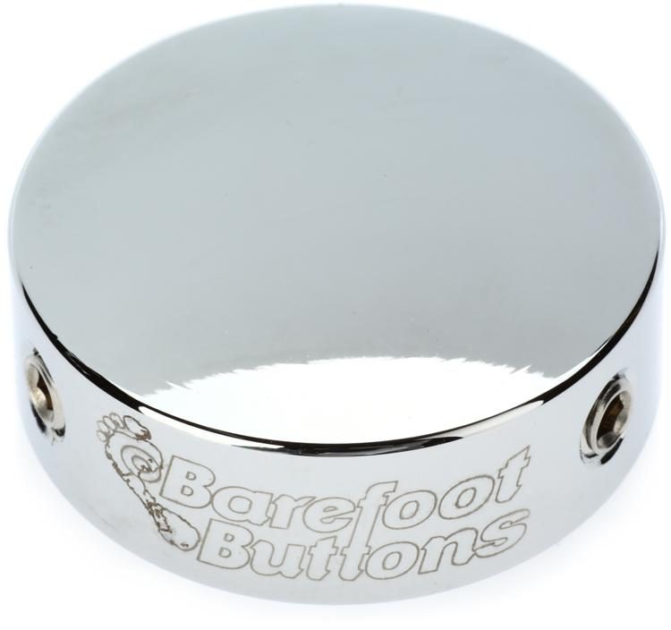 Barefoot Buttons V1 Standard Footswitch Cap - Chrome | Sweetwater