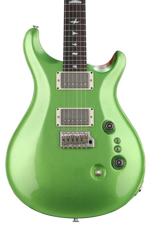PRS Wood Library Custom 24-08 Electric Guitar - Lime Green/Natural Back ...