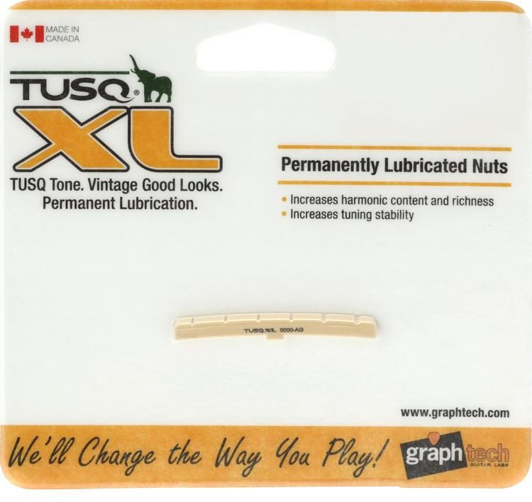 Graph Tech Model 5000-00 Slotted Fender-Style Guitar Nut - Aged TUSQ XL ...