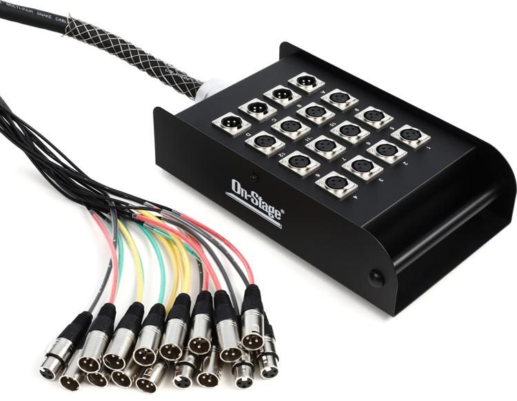 On-Stage SNK12450V2 12 x 4 Stage Snake - 50 foot | Sweetwater