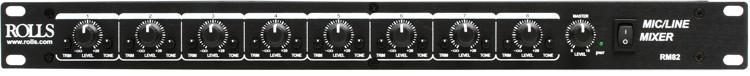 Rolls RM82 8-channel Mic/Line Mixer | Sweetwater