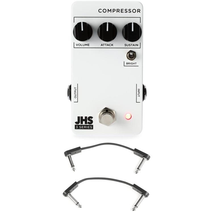 JHS 3 Series Compressor Pedal with 3 Patch Cables | Sweetwater