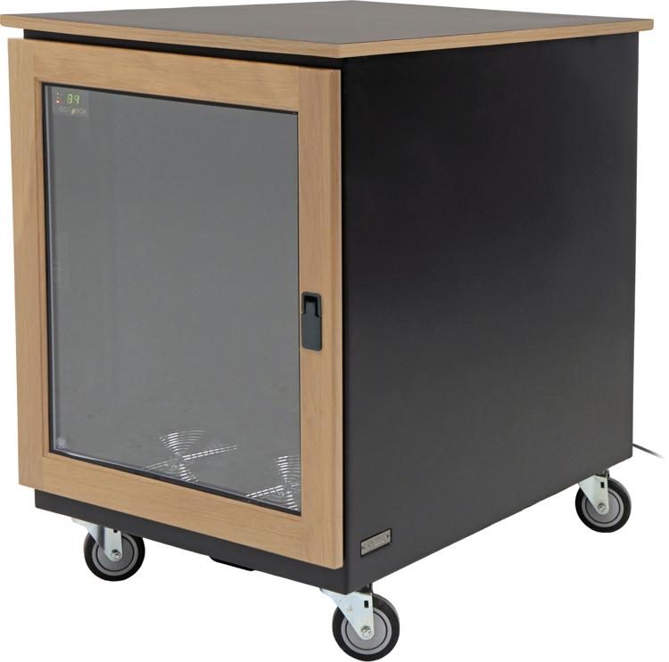 Argosy IsoBox PRO 12RU - Textured Black with Red Oak Trim, Left Door ...