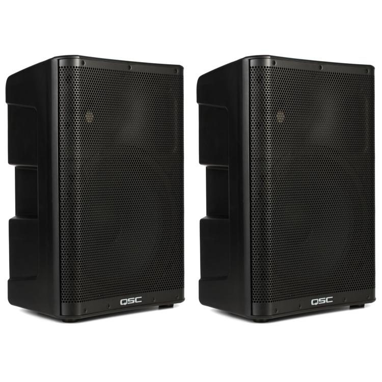 QSC CP12 1000W 12 inch Powered Speakers - Pair | Sweetwater