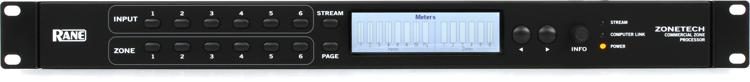 Rane Zonetech 6x6 Standalone Commercial Processor | Sweetwater