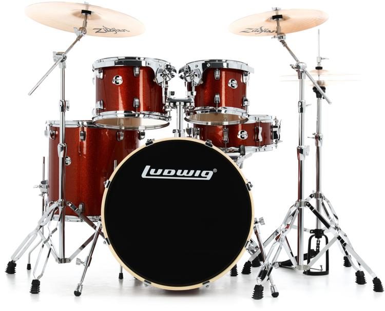 Ludwig Element Evolution 5-piece Complete Drum Set with Zildjian ...