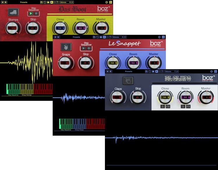 Boz Digital Labs Claps, Snaps, & Stomps Rhythm Plug-in Bundle | Sweetwater