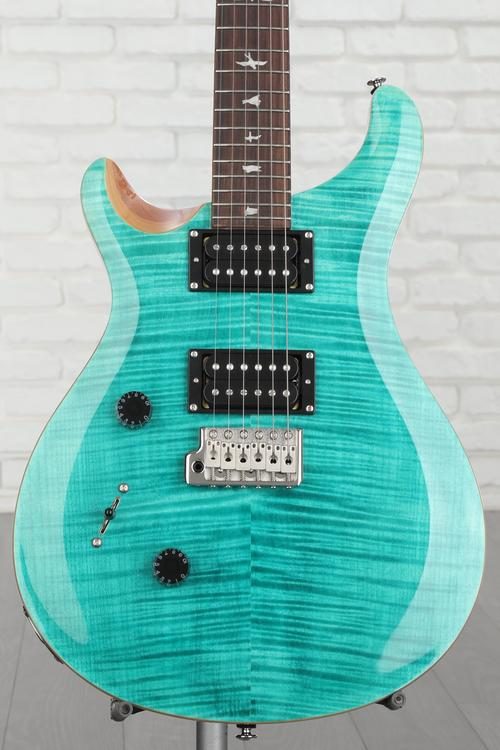 PRS SE Custom 24 Left-handed Electric Guitar - Turquoise | Sweetwater