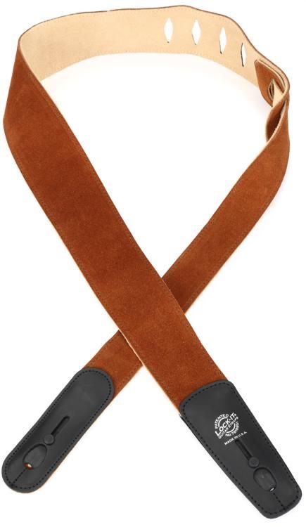 Lock-It Straps Deluxe Suede Strap - Brown | Sweetwater