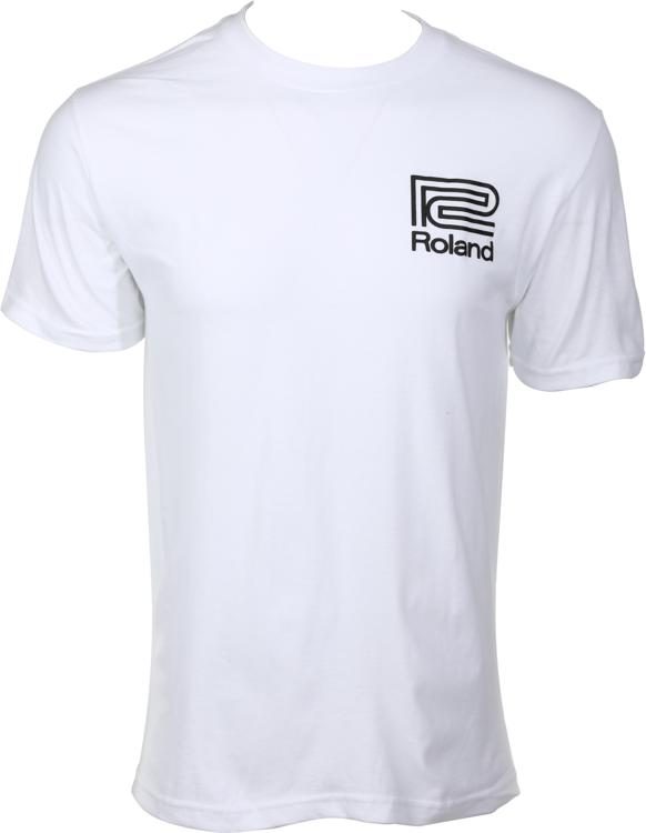 Roland Musicians Logo T-shirt - White, X-Large | Sweetwater