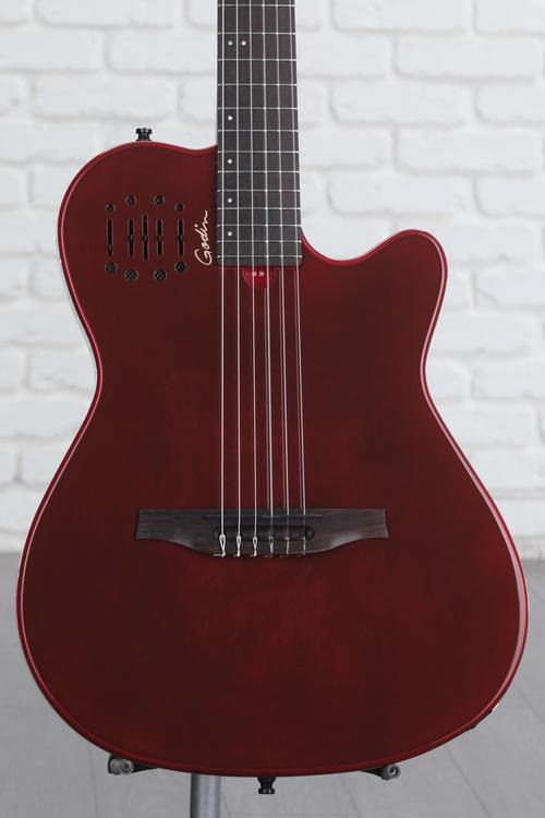 Godin Multiac Mundial Nylon Acoustic-electric Guitar - Aztek Red ...