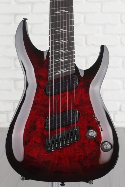 Schecter Omen Elite-8 Multiscale 8-string Electric Guitar - Black ...