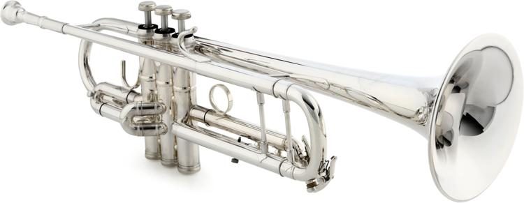 B&S 3143 Challenger II Professional Bb Trumpet - 43 Bell - Silver ...