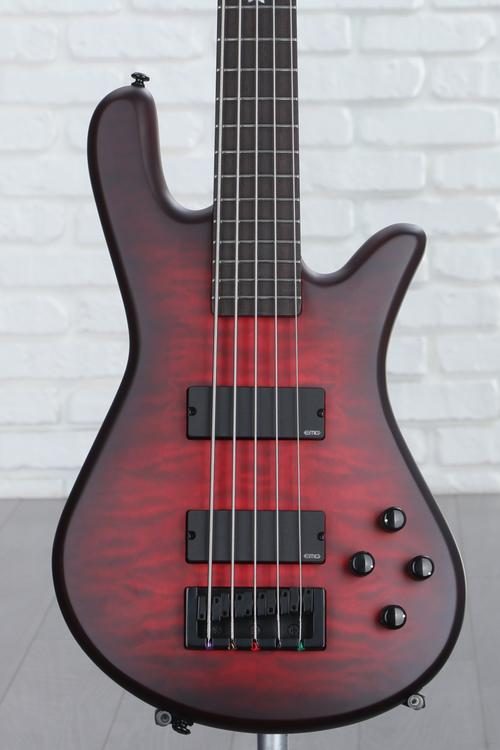 Spector NS Pulse II 5 Bass Guitar - Black Cherry | Sweetwater