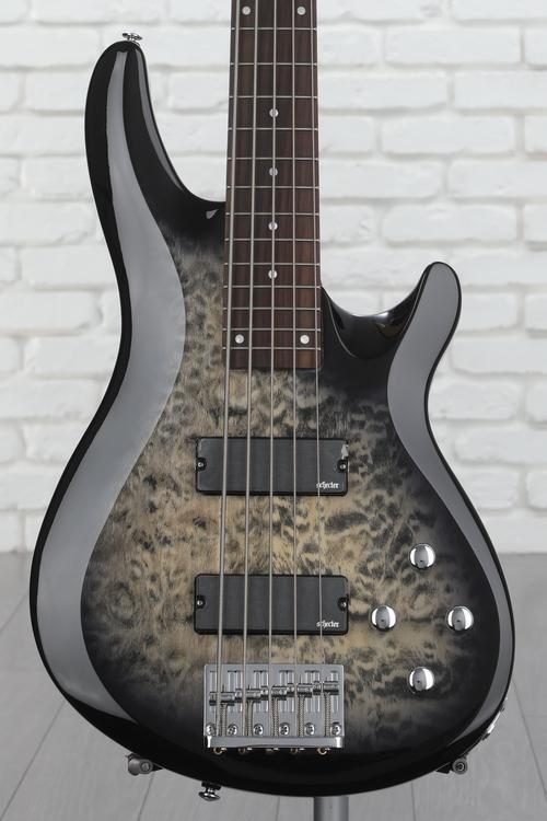 Schecter C-5 Plus 5-string Bass Guitar - Charcoal Burst | Sweetwater