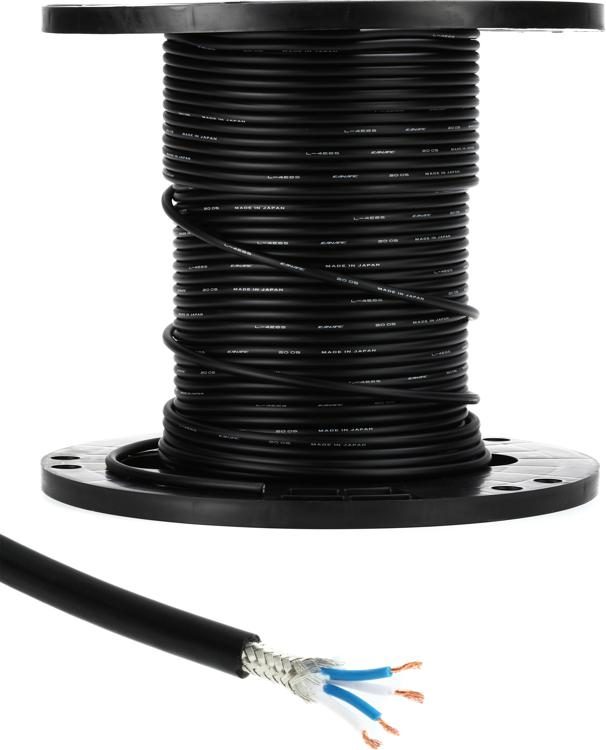 Canare L-4E6S Star Quad Bulk Microphone Cable - Black 200 Foot | Sweetwater