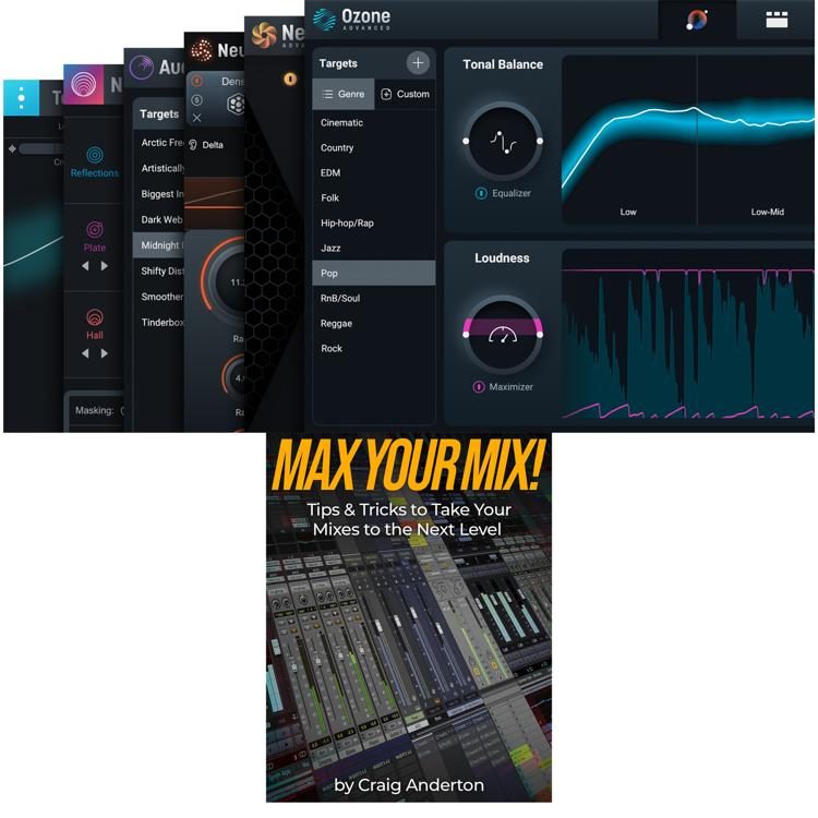 iZotope Mix & Master Bundle Advanced and Max Your Mix E-Book | Sweetwater