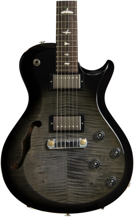 PRS S2 Singlecut Semi-hollow - Grey Black | Sweetwater