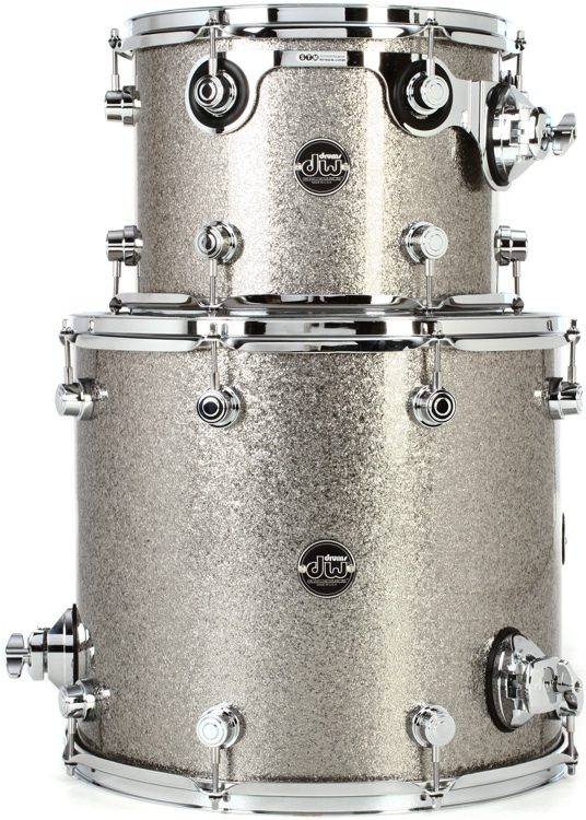 DW Performance Series 2-Piece Tom Pack - Titanium Sparkle Finish Ply ...