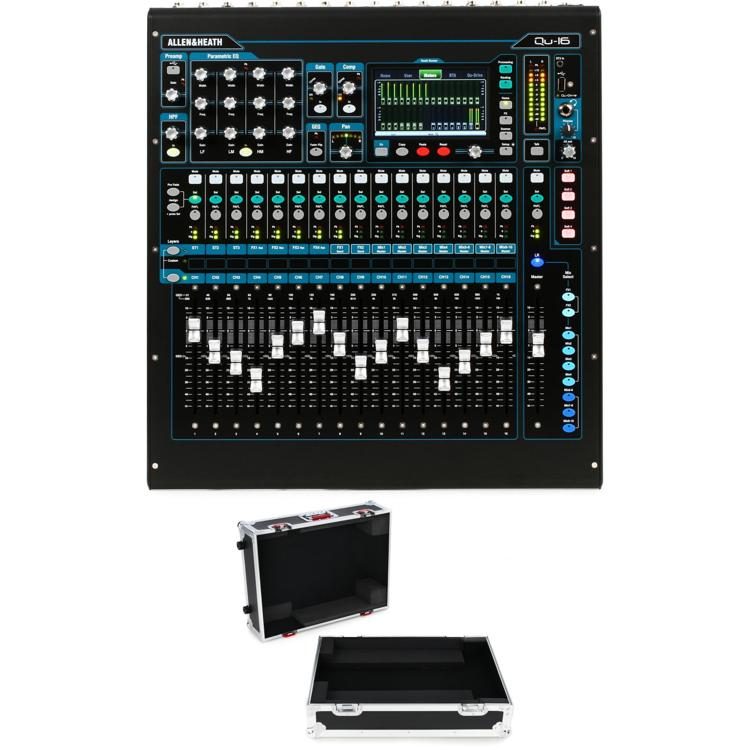 Allen & Heath Qu-16 16-channel Digital Mixer with Road Case - Chrome ...