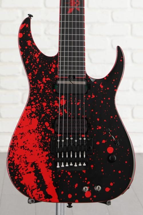 Schecter Sullivan King Banshee 7 FRS Electric Guitar - Obsidian Blood ...