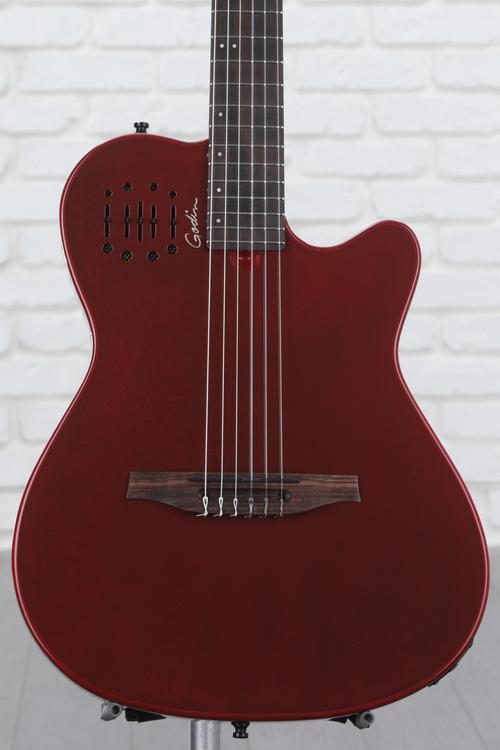 Godin Multiac Mundial Nylon Acoustic-electric Guitar - Aztek Red ...