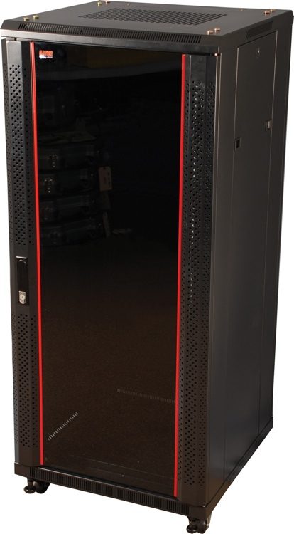 Gator GR-FS4B1823TDB - 18U, 23" Deep Rack w/Glass Door | Sweetwater