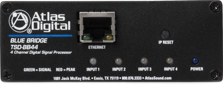 AtlasIED TSD-BB44 4-input x 4-output Networkable DSP Device | Sweetwater