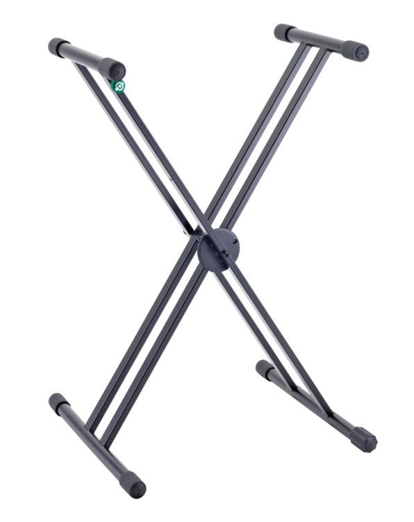 K&M 18995 Quick Release Double-braced Keyboard Stand | Sweetwater