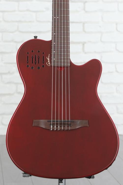 Godin Multiac Mundial Nylon Acoustic-electric Guitar - Aztek Red ...
