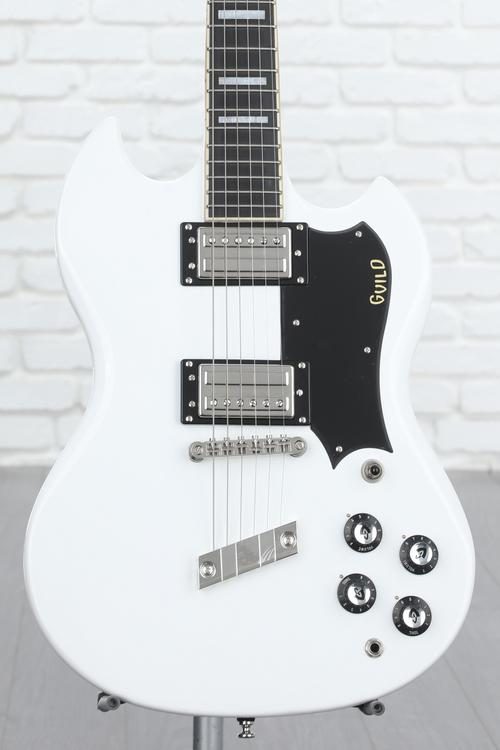 Guild Polara Limited Electric Guitar - White | Sweetwater