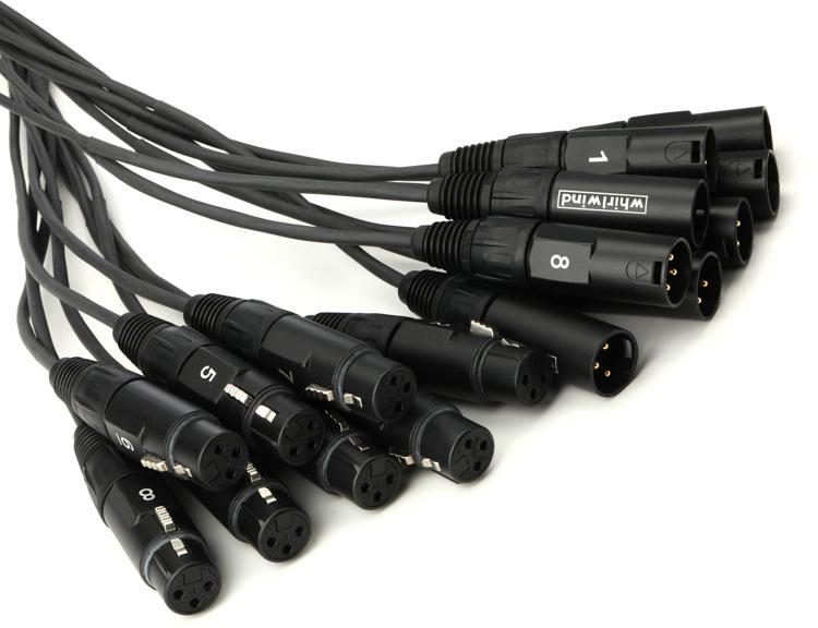 Whirlwind MT-8-F-M-25 Medusa 8-channel XLR Female to XLR Male Snake ...