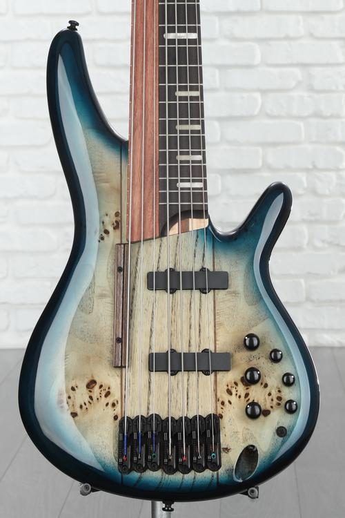 Ibanez Bass Workshop SRAS7 Ashula 7-string Bass Guitar - Cosmic Blue ...