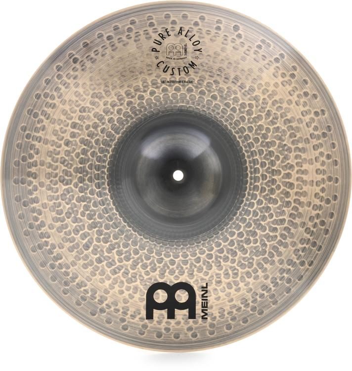Meinl Cymbals 18-inch Pure Alloy Custom Medium Crash Cymbal | Sweetwater