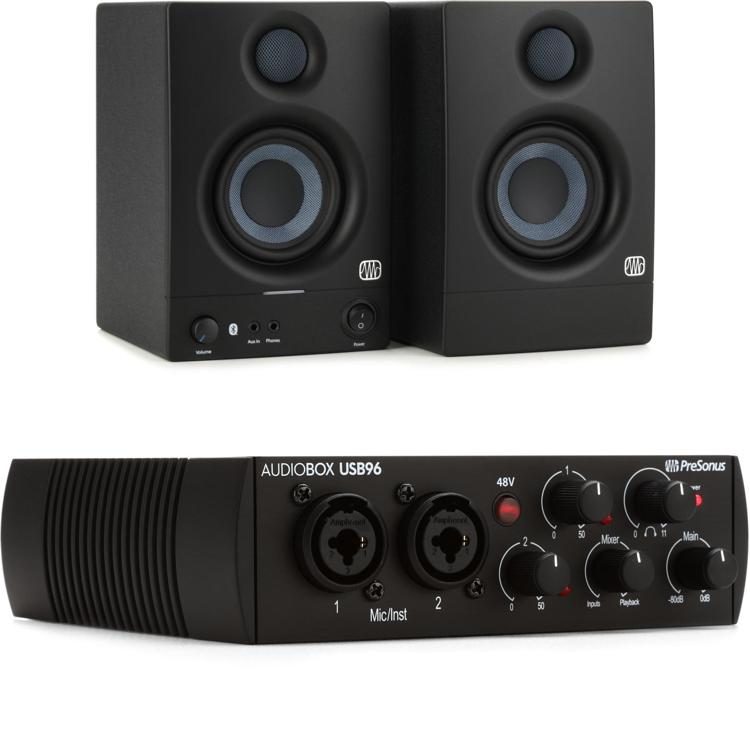 PreSonus AudioBox USB 96 USB Audio Interface and Eris 3.5-inch Powered ...