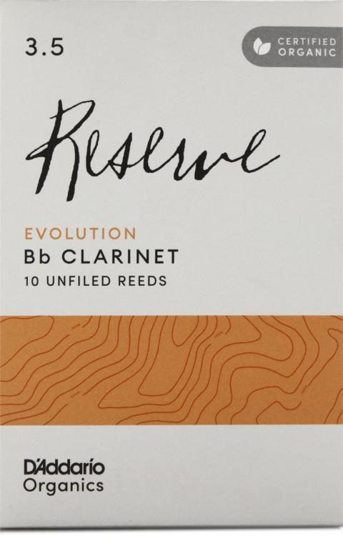 D'Addario Organics Reserve Evolution Bb Clarinet Reeds - 3.5 (10-pack ...