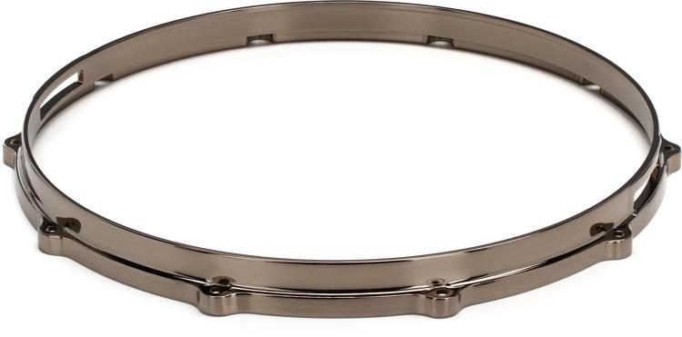 Tama Die Cast 10-Lug Snare Drum Hoop - 14" -Black Nickel - Snare Side ...
