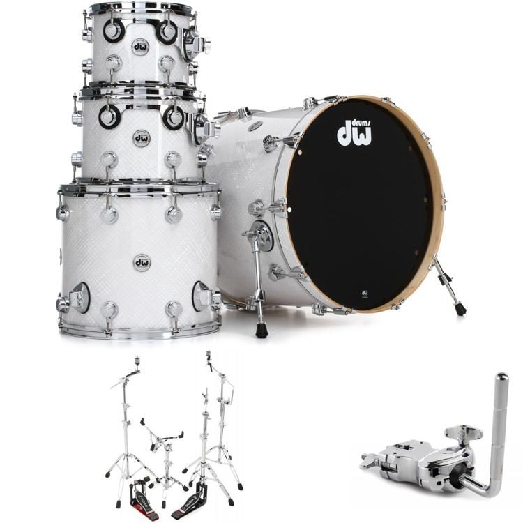 DW Collector's Series 4-piece Shell Pack and Hardware Pack - White ...