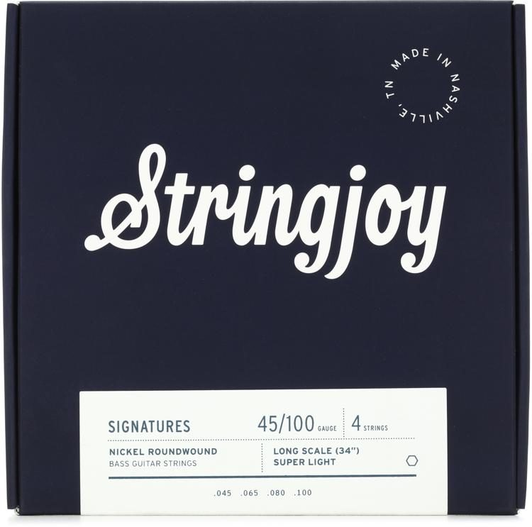 Stringjoy Signatures Nickel-wound Long Scale 4-string Bass Strings ...