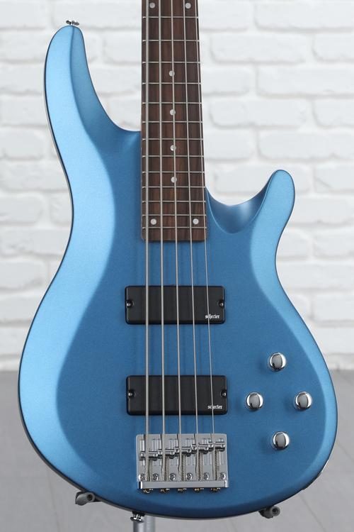 Schecter C-5 Deluxe Bass Guitar - Satin Metallic Blue | Sweetwater