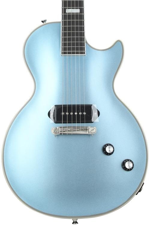 Epiphone Jared James Nichols "Blues Power" Les Paul Custom Electric Guitar - Aged Pelham Blue ...