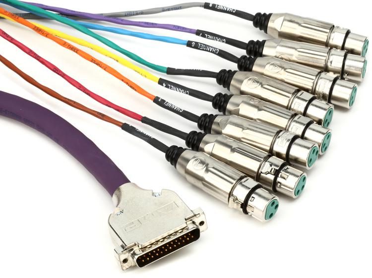 Switchcraft DB25M10XLRF StudioPatch Series Breakout Cable - 10 ...