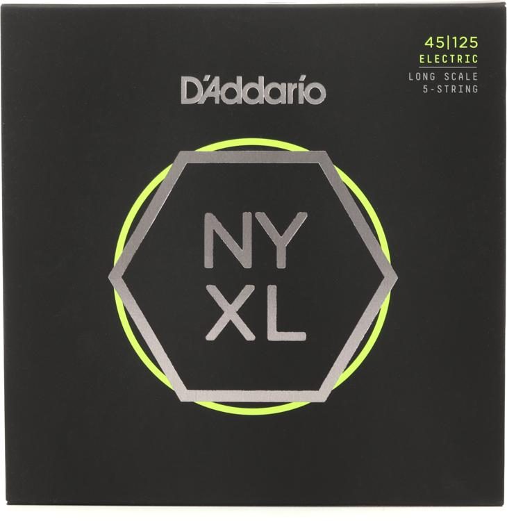 D'Addario NYXL45125 Nickel Wound Bass Guitar Strings - .045-.105 Light ...