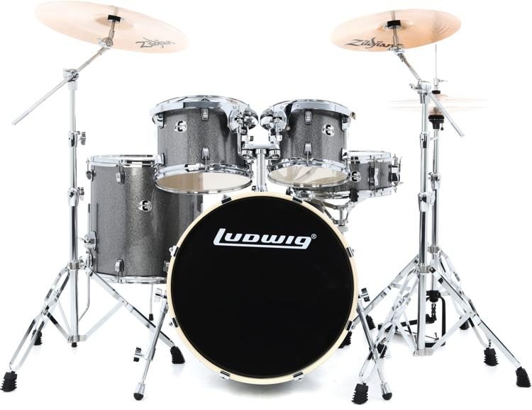 Ludwig Element Evolution 5-piece Complete Drum Set with Zildjian ...